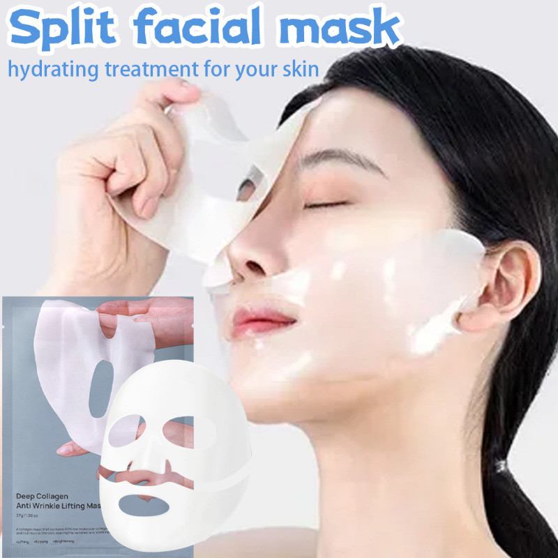 1/3/5 ชิ้น Bio Collagen Face Mask - Split Sheet Mask - ที่ละลายน้ําได้ ...