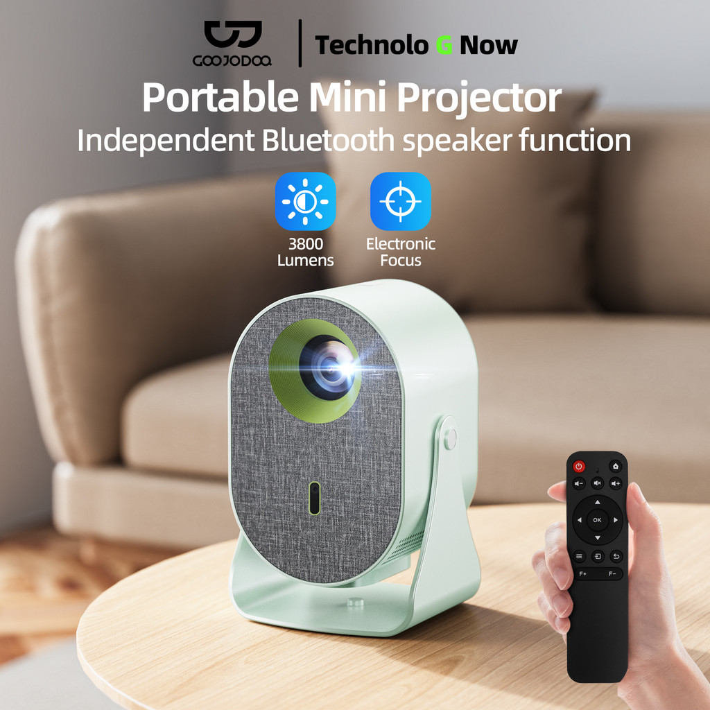 GOOJODOQ 720P HD Projector ลําโพง 4.5W พร้อมห้องเสียงอิสระขนาดเล็กและ ...