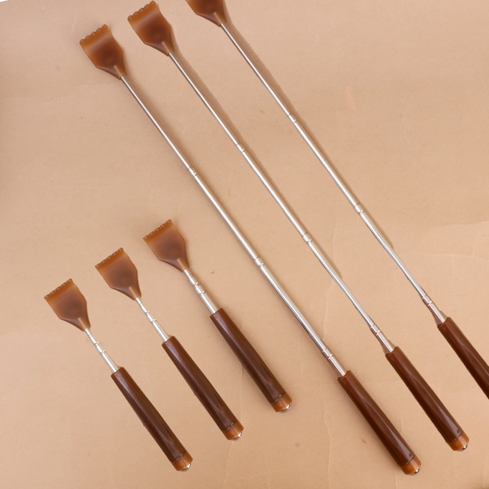 แบบพกพา Back Scratcher Telescopic Scratching นวดลูกแบริ่งขยาย Tickling ...