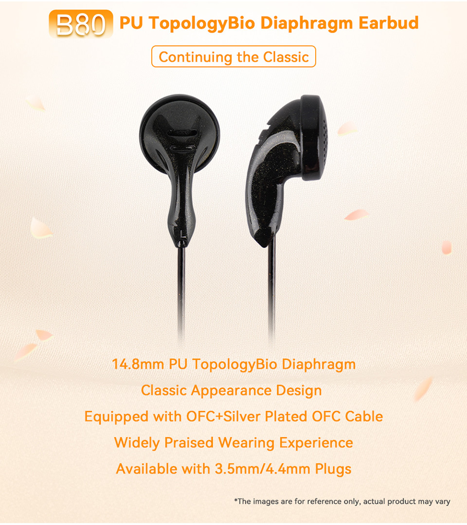 Nicehck B80 แบนหัวเอียร์บัด 14.8 มม.PU TopologyBio ไดอะแฟรมแบบไดนามิก ...