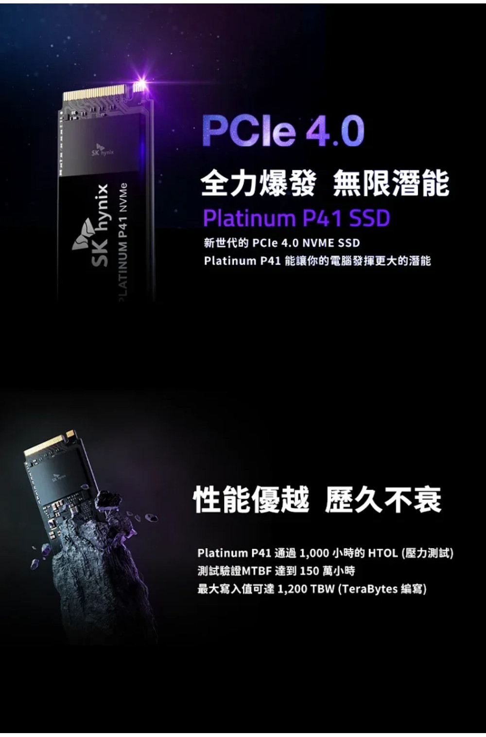 Skhynix Hercules Platinum P41 1T 1TB 2T 2TB PCIe4 M.2 Solid State Drive ...