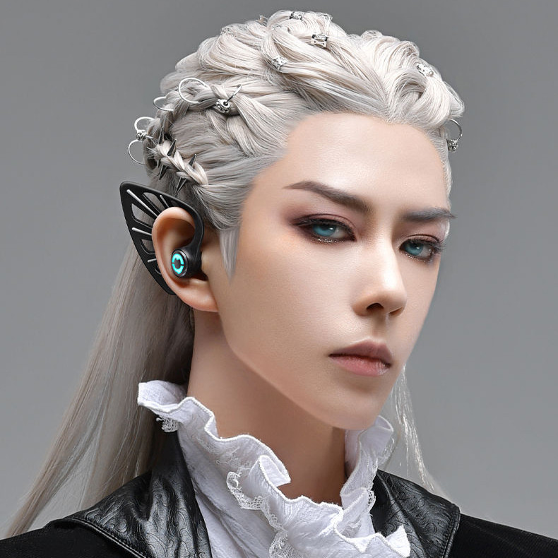 ,Yaowu Elf Exclusive Dark Night สีดำส่องสว่างสีขาวลดเสียงรบกวนหูฟังไร้สายบลูทูธกันน้ำมูลค่าสูง ...