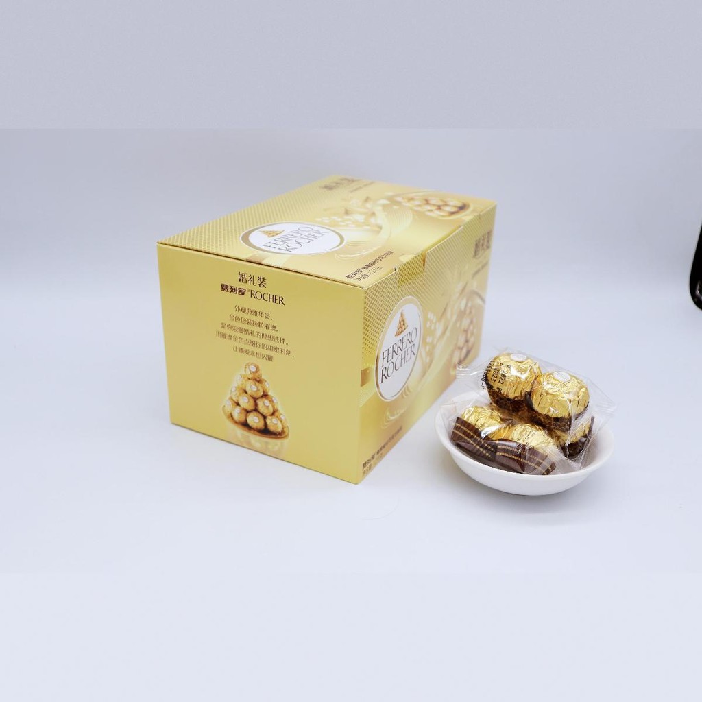 สิงหาคม Ferrero Rocher Chocolate Wedding Pack T96 กล่องของขวัญขนม ...
