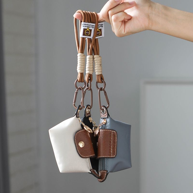 Longchamp Super Mini Nylon Dumpling Bag Longxiang Coin Purse Pendant ...