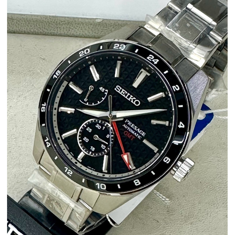 SEIKO PRESAGE GMT SHARP EDGED SERIES รุ่น SPB221J1,SPB221J,SPB221 ...