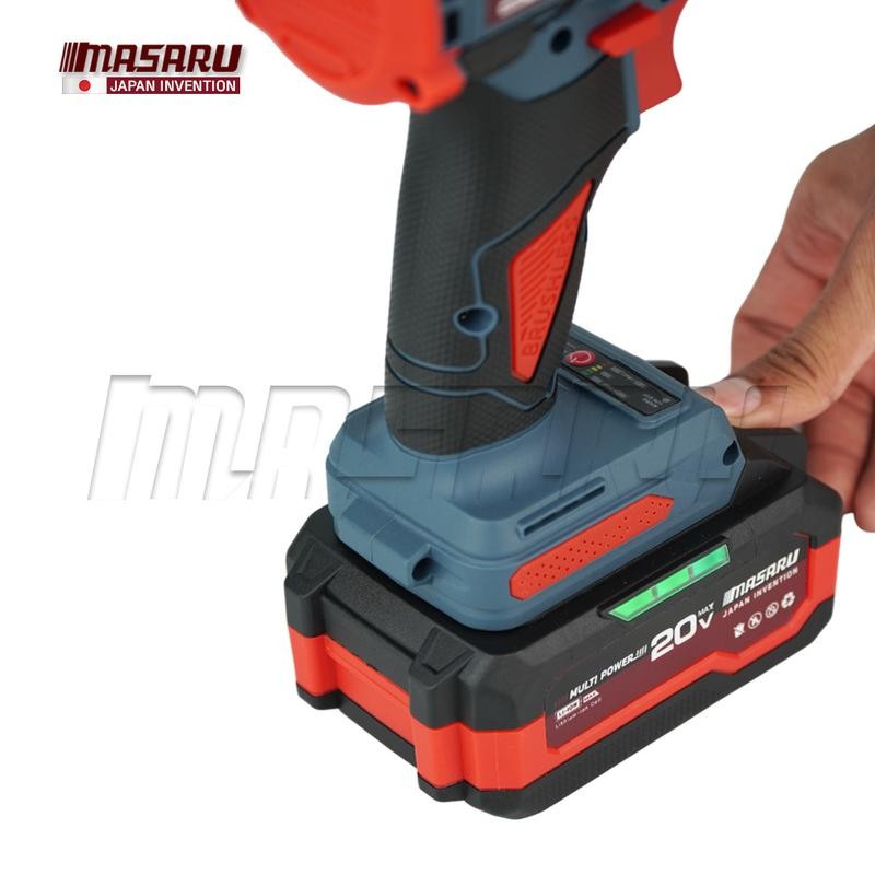 MASARU CMBS-100 COMBO Set บล็อกไร้สาย SCDW-130 + สว่านไขควงกระแทก SCDI-105 20V ใช้แบตร่วมกัน ครบ ...