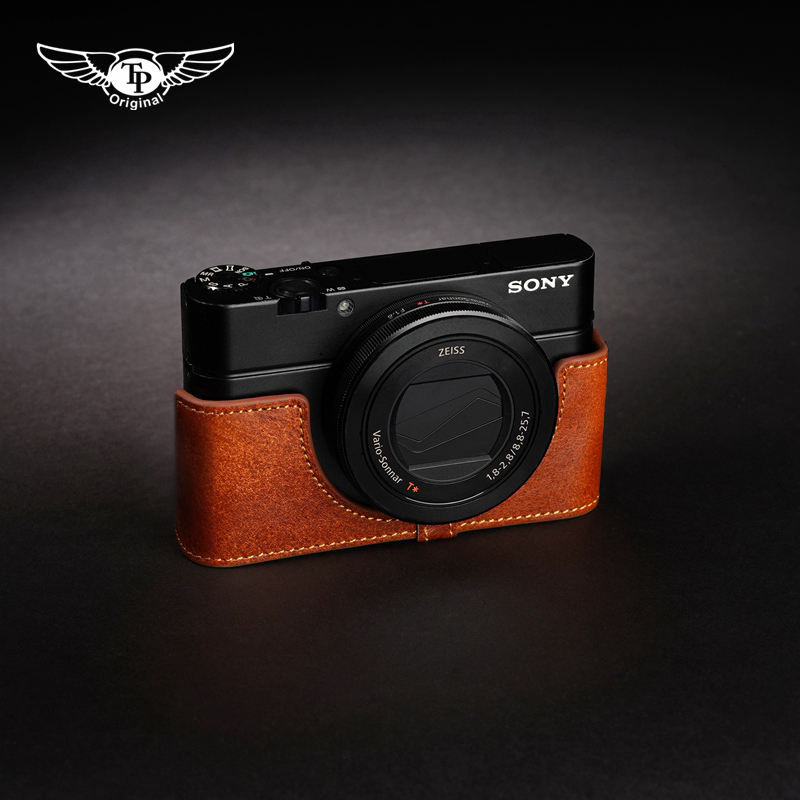 ไต้หวัน TP หนังแท้เหมาะสําหรับการ์ดสีดํา Sony RX100 M6 M7 กระเป๋ากล้อง ...