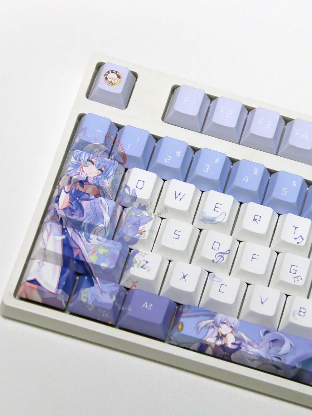 Robin Keycap Cherry Profile 120 + คีย์ PBT ห้าด้าน Dye Sublimation ...