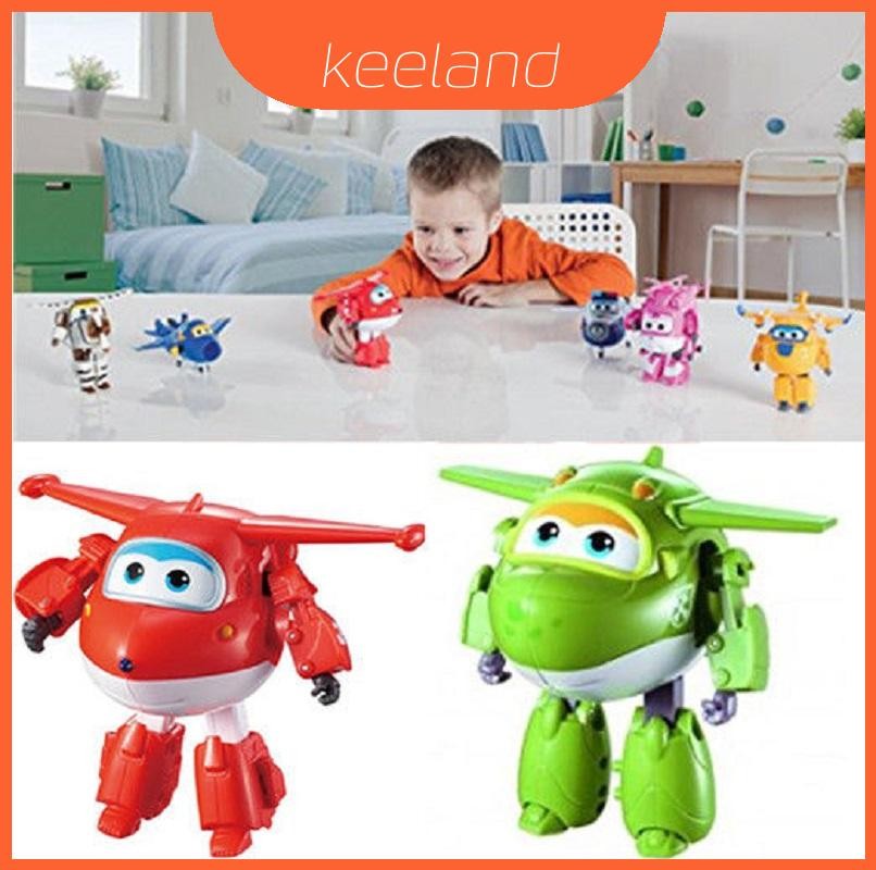 สะสม 8 ชิ้น Super Wings Mini Planes ของเล่นรวมทั้งตัวเลขหุ่นยนต์การ ...