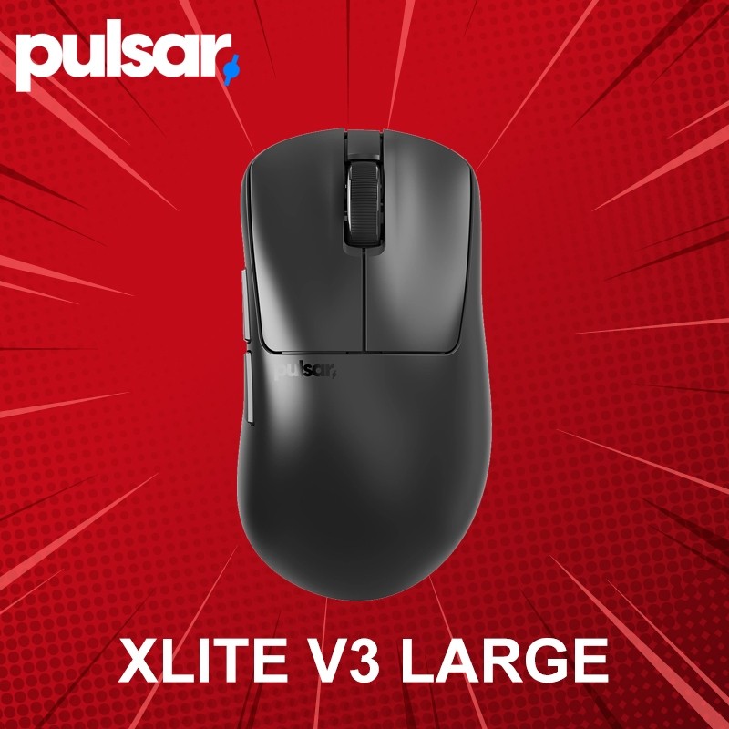 เมาส์เกมมิ่งไร้สาย Pulsar Xlite V3 Large ประกันศูนย์ 2 ปี | Shopee Thailand