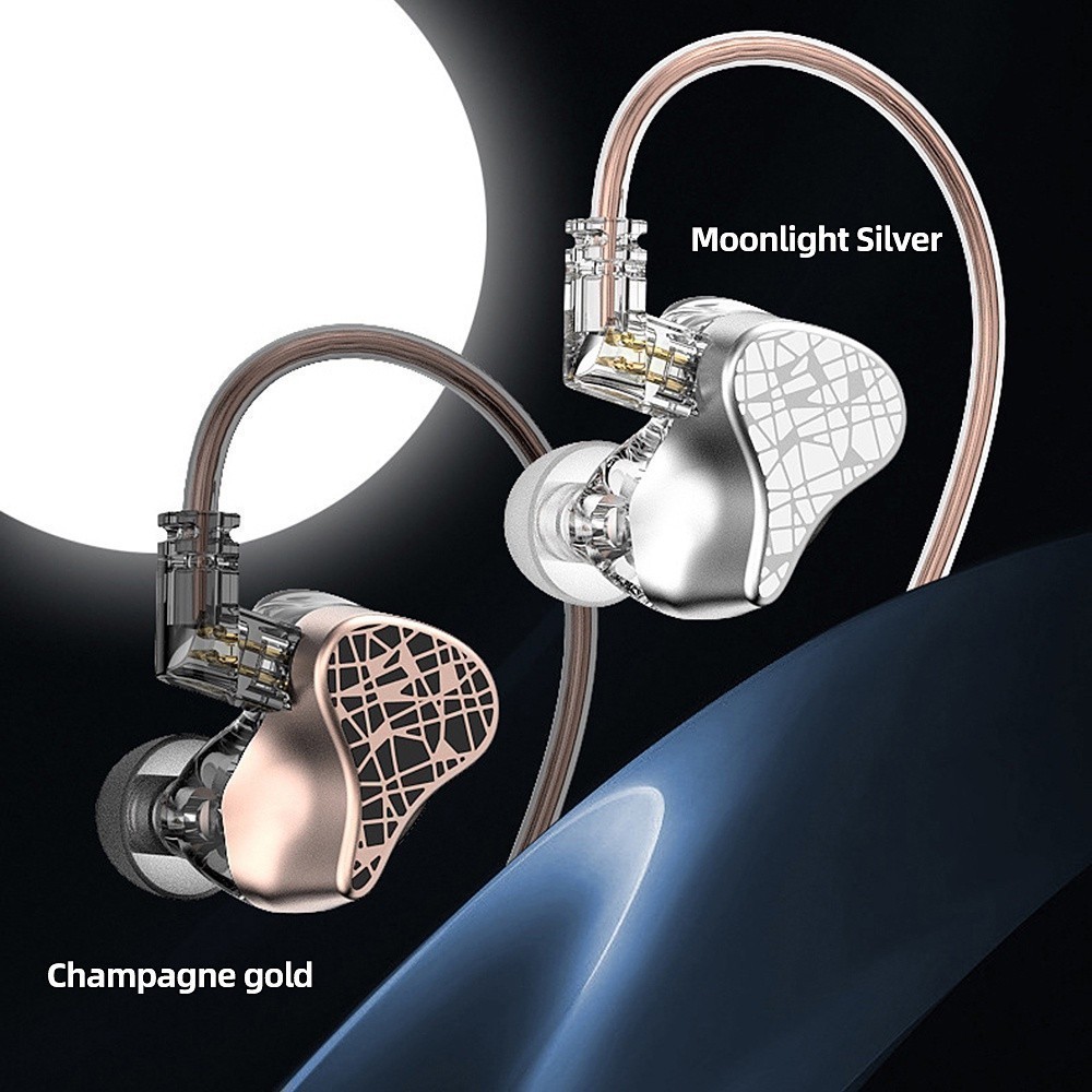 Faaeal Lafitear LM4 1DD หูฟังชนิดใส่ในหูหูฟังตัดเสียงรบกวน HIFI แบบได ...