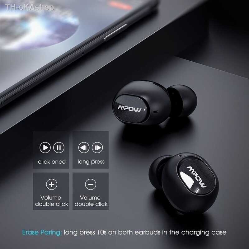 【หูฟัง】 Mpow M5 / T5 หูฟัง TWS รุ่นอัพเกรด T5/M5 เสียง 3D ไร้สาย | Shopee Thailand