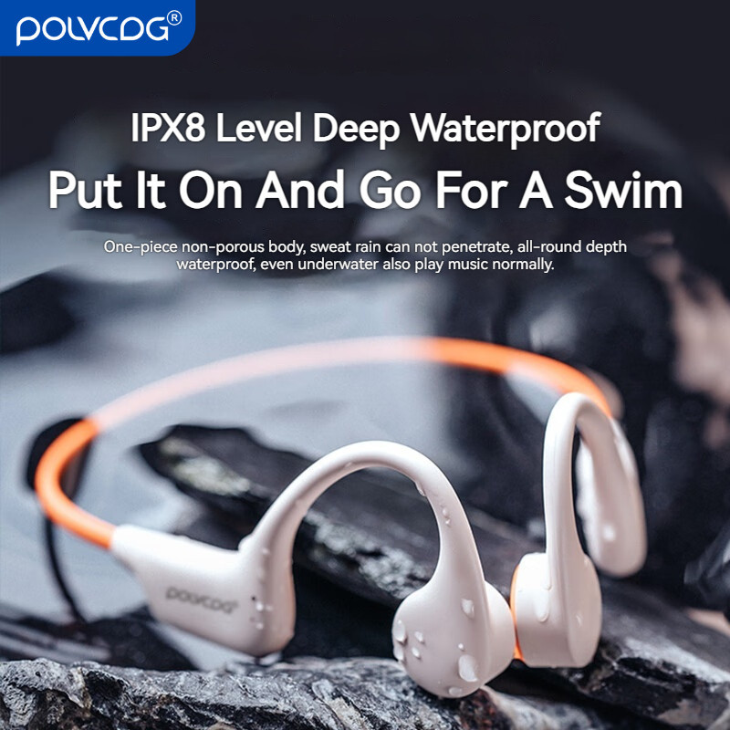Polvcdg -P050-X6 IPX8 กันน้ํา Bone Conduction ชุดหูฟังบลูทูธไร้สาย 32G การออกกําลังกาย 5.3 ว่าย ...