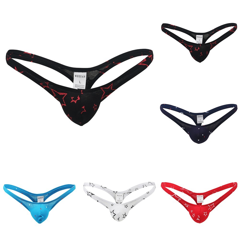 [CH] Men Comfy Soft Thong G-string Bulge Pouch ชุดชั้นใน Breathable Low เอวบิกินี่ | Shopee Thailand