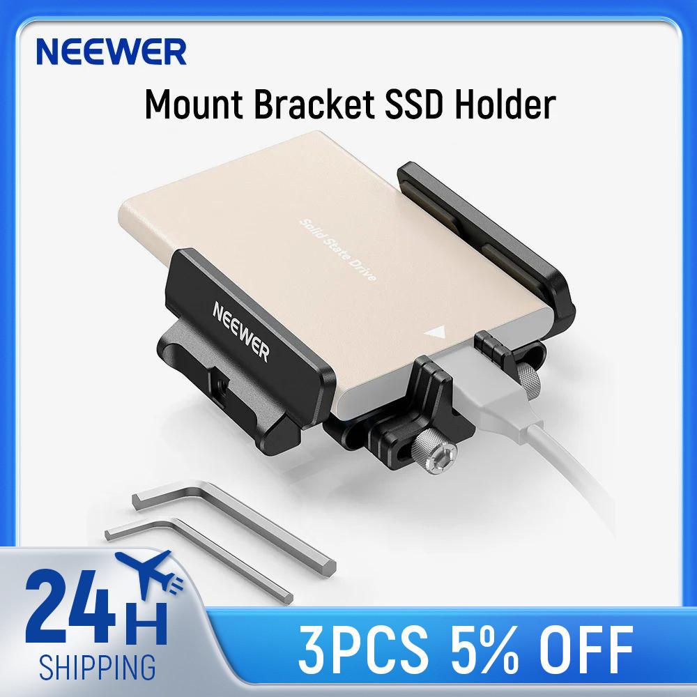 Neewer Mount Bracket SSD ผู้ถือรองเท้าเย็น Clamp, 1.6 "-2.6" สําหรับ ...