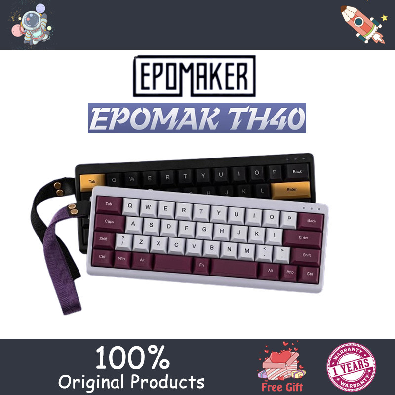 Epomaker TH40 คีย์บอร์ดเชิงกลแบบกําหนดเองพร้อมการกําหนดค่า 40%, VIA ไร้ ...