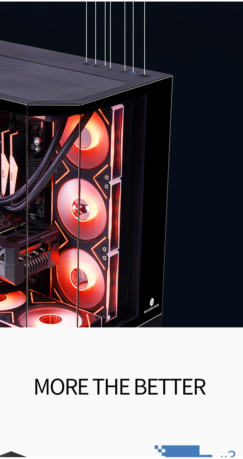 WJCOOLMAN CASE เคส DREAMER PLUS PANORAMA ATX NO FAN | Shopee Thailand