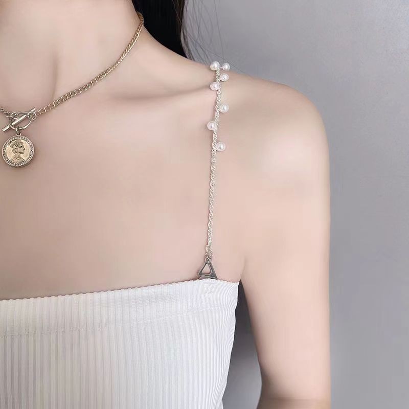 87897 พลอยเทียม ไข่มุกอุปกรณ์เสริมสลิงสายคล้องไหล่โซ่ | Shopee Thailand