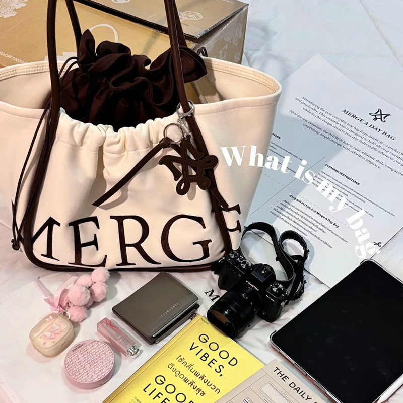 Evertoner Womens Fashion Letter Pattern Tote Handbag MERGE A DAY Bag ...