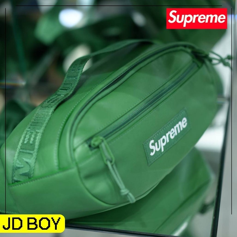 (ของแท้100%พร้อมส่ง) JDBOY - Supreme leather waist bag กระเป๋าคาดเอว ...