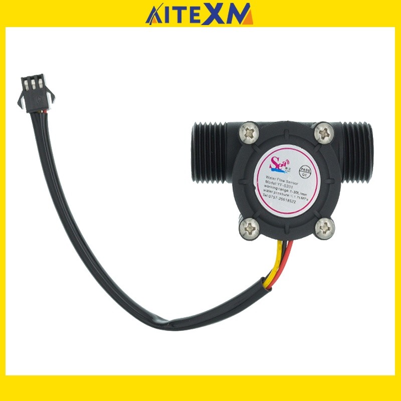 ในสต็อก YF-S201 Water Flow Sensor flowmeter Hall Flow Sensor ควบคุมน้ํา ...