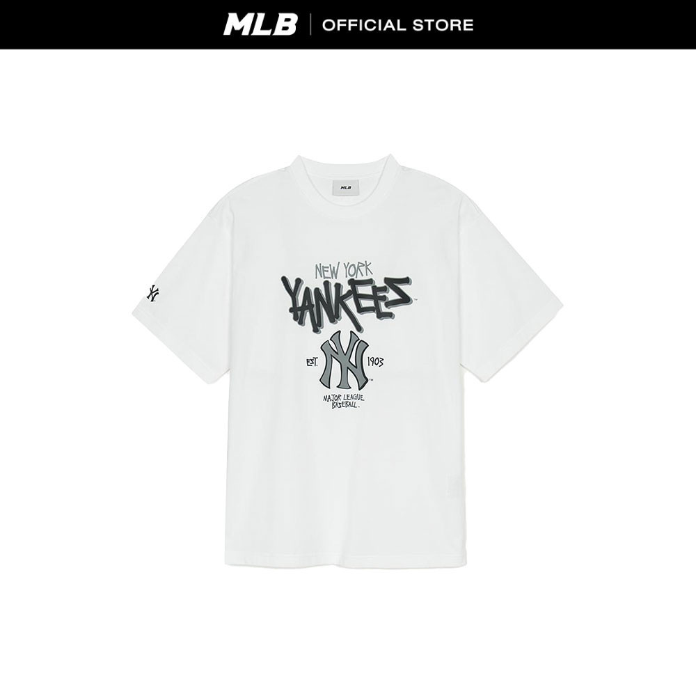 MLB เสื้อยืด ยูนิเซ็กส์ Unisex Basic Street Big Logo Mega Oversized-Fit ...