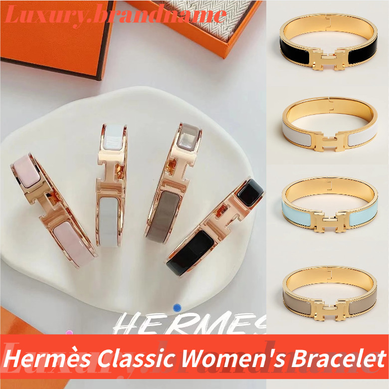 Hermès Clic H Braceletสร้อยข้อมือเคลือบฟันคลาสสิก/สไตล์เดียวกันสำหรับผู้ชายและผู้หญิง/ | Shopee ...