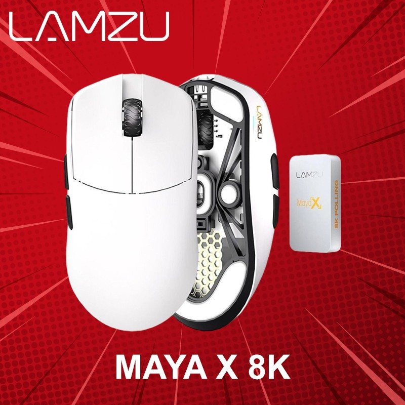 เมาส์เกมมิ่งไร้สาย Lamzu Maya X 8K ประกันศูนย์ 1 ปี | Shopee Thailand