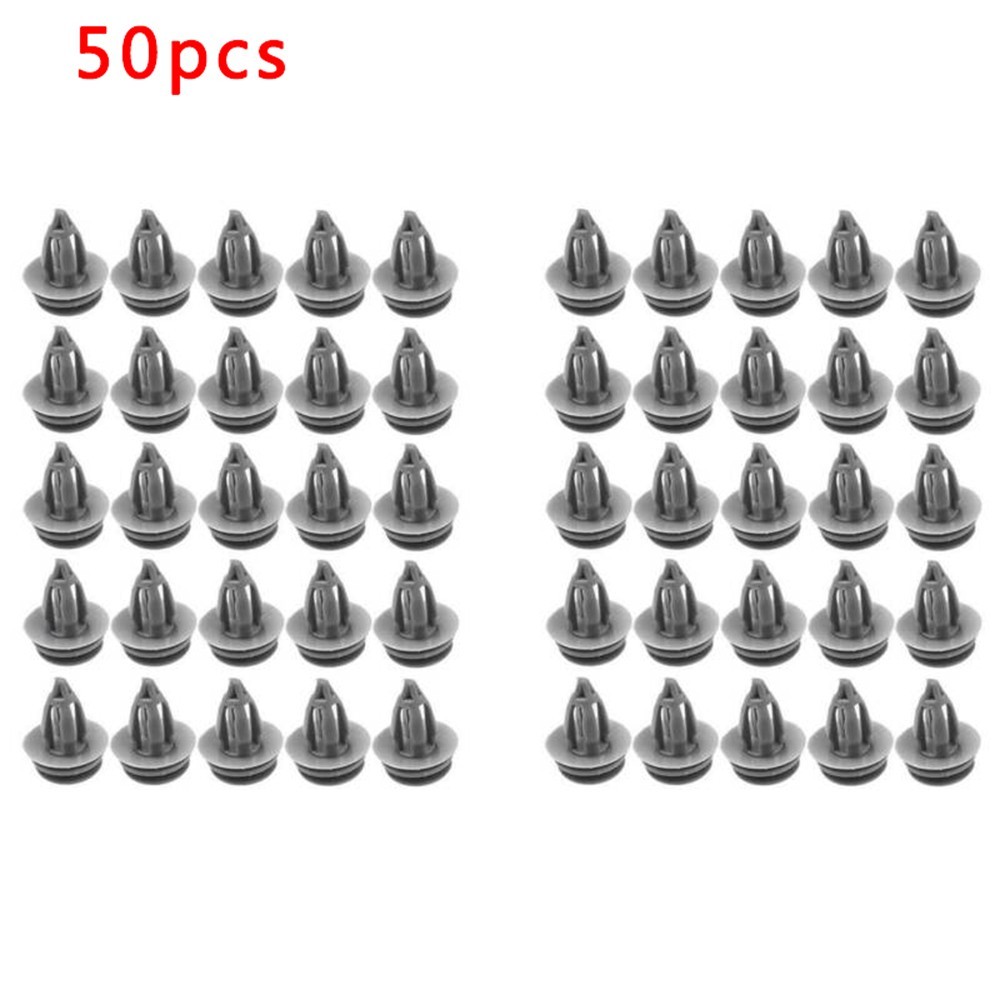 ⭐ ขายดี⭐50pcs ไนลอนแผงประตู Retainers คลิปสําหรับสําหรับสําหรับ BMW E46 ...