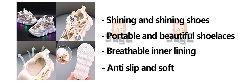 SUGO รองเท้าผ้าใบลําลองแฟชั่นมีไฟ ระบายอากาศ | Shopee Thailand