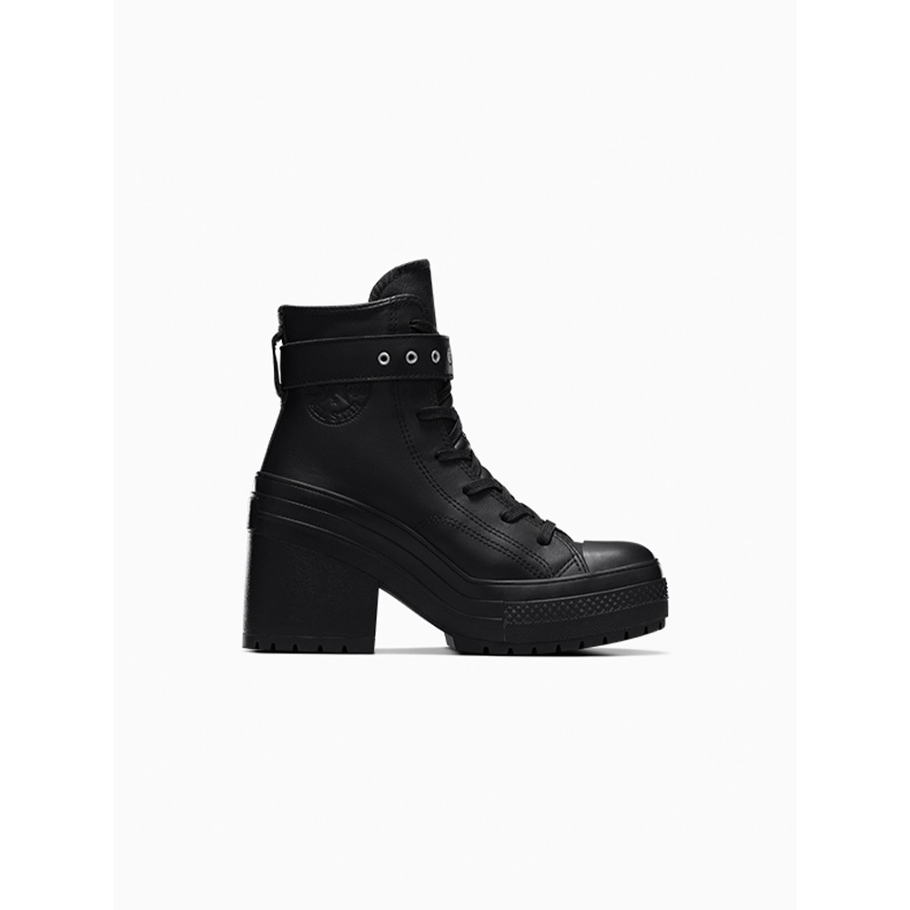 CONVERSE รองเท้า CHUCK 70 DE LUXE HEEL BIKER BOOT HI BLACK ผู้หญิง ...