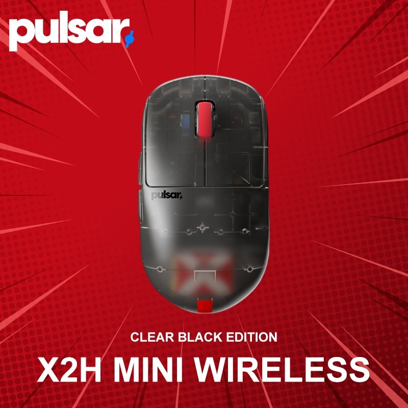 เมาส์เกมมิ่งไร้สาย Pulsar X2H Mini Wireless Clear Black Edition ประกัน ...