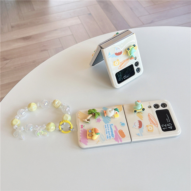 กรณีโทรศัพท์มือถือเป็ดมะพร้าวสเตอริโอสีเหลืองอ่อน สำหรับ Samsung Galaxy ...