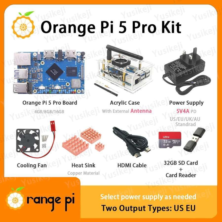 Original Orange Pi 5 PRO KIT Development KIT RAM 4GB 8GB 16GB(PI5 PRO ...