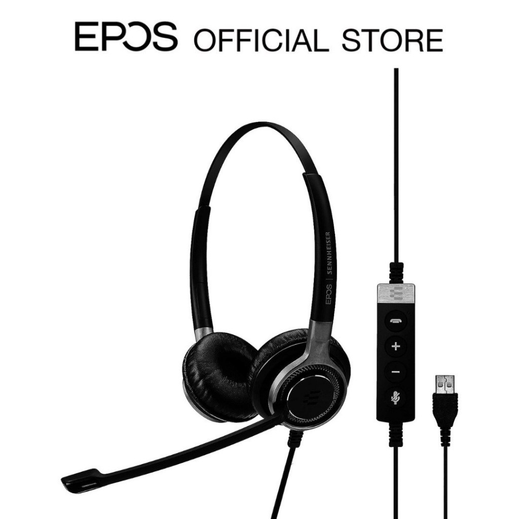 EPOS I SENNHEISER หูฟังแบบมีสาย IMPACT SC 660 USB ML STEREO USB HEADSET ...