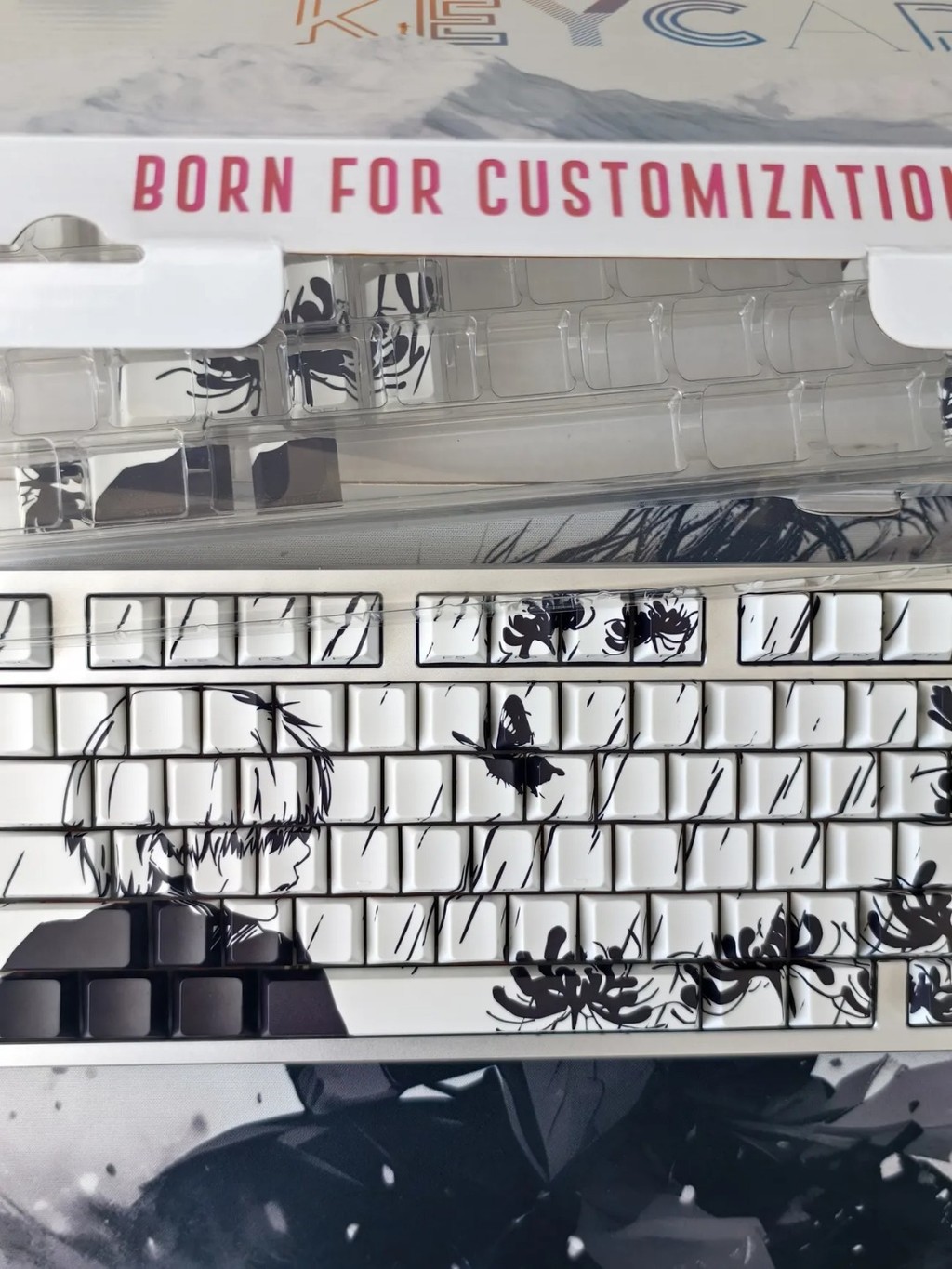 ชุดใหญ่Kaneki Ken Keycap 130 คีย์โปรไฟล์เชอร์รี่ PBT Letter Side ...