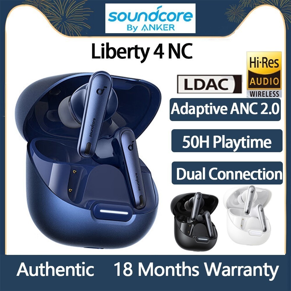 ใหม่ ของแท้ Anker Soundcore Liberty 4 NC หูฟัง TWS LDAC Type C ตัดเสียง ...