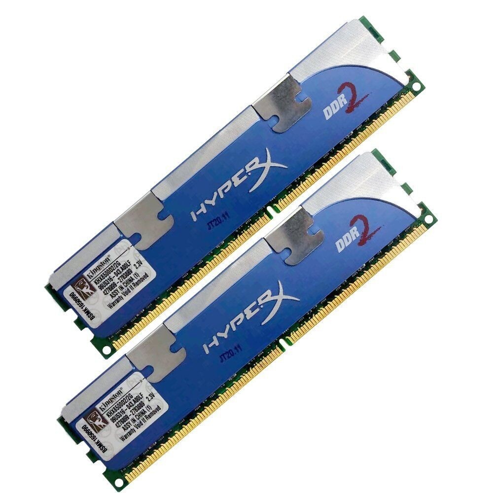 สําหรับ 4GB (2x2GB) KHX8500D2/2G PC2-8500U DDR2 1066MHz สําหรับ ...