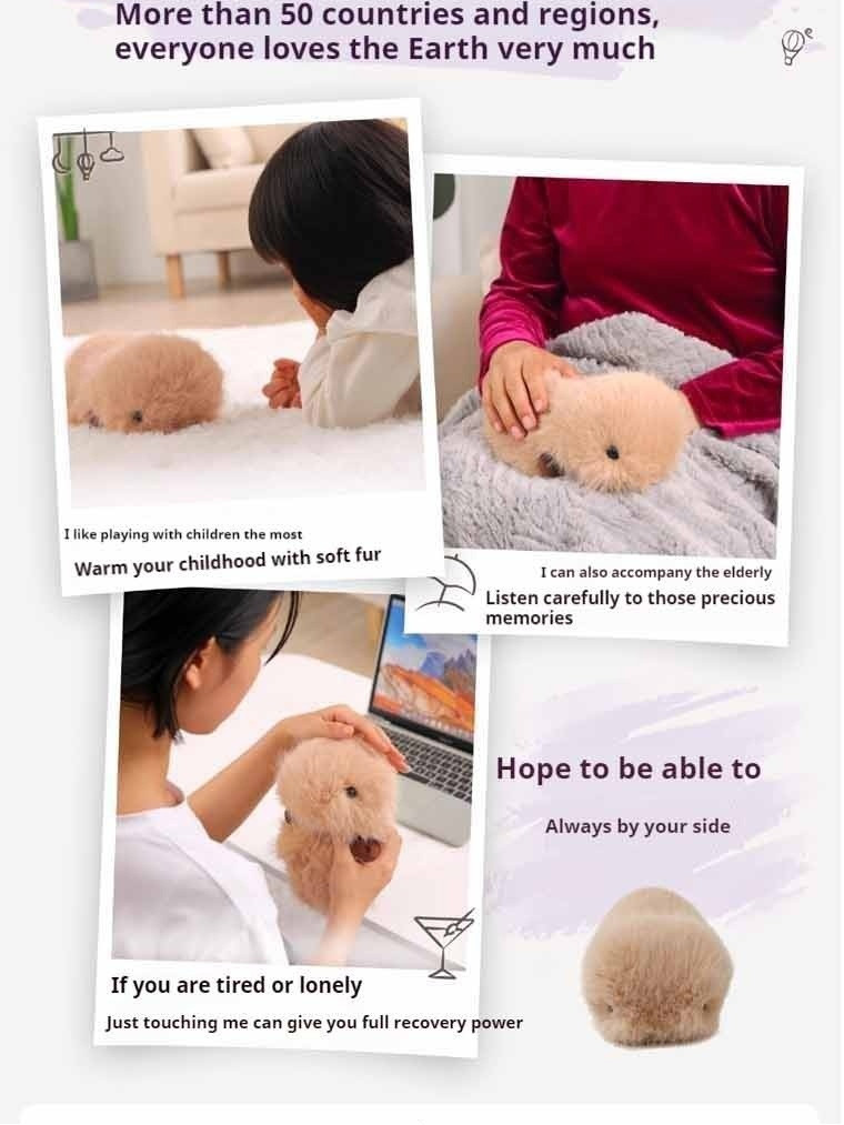 Cupboo AI สัตว์เลี้ยงอัจฉริยะหุ่นยนต์อารมณ์เครื่องตุ๊กตาสัตว์เลี้ยง cub ...