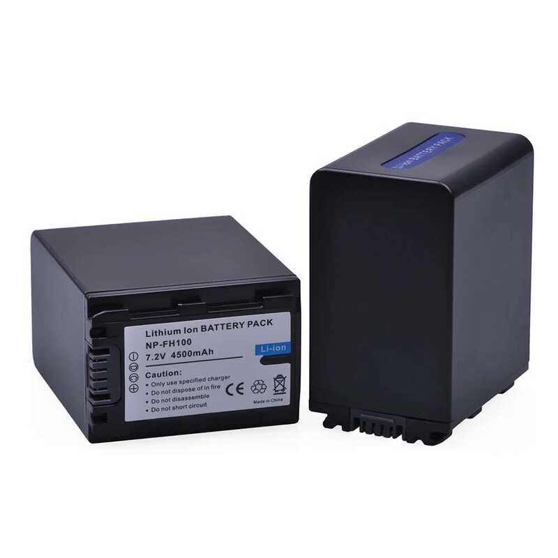 2ชิ้น4500มิลลิแอมป์ชั่วโมงnp-Fnp-Fh100 NP Fh100แบตเตอรี่สำหรับsony Fh70 ...