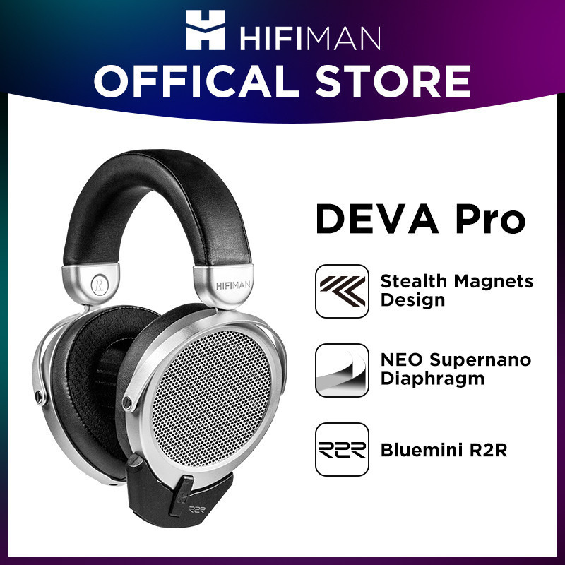 Hifiman Deva-Pro หูฟังแม่เหล็ก แบบเปิดหลัง ขนาดใหญ่ พร้อมดองเกิล ตัวรับ ...