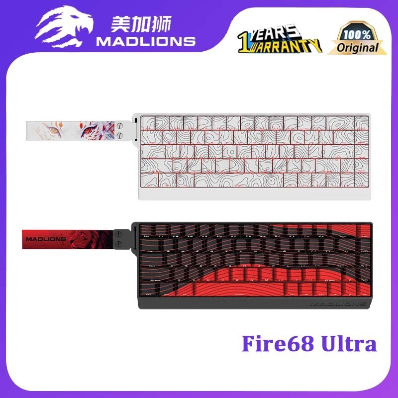 Madlions Fire68 Ultra Gaming Magnetic Switch คีย์บอร์ด 68 คีย์ Latency ...
