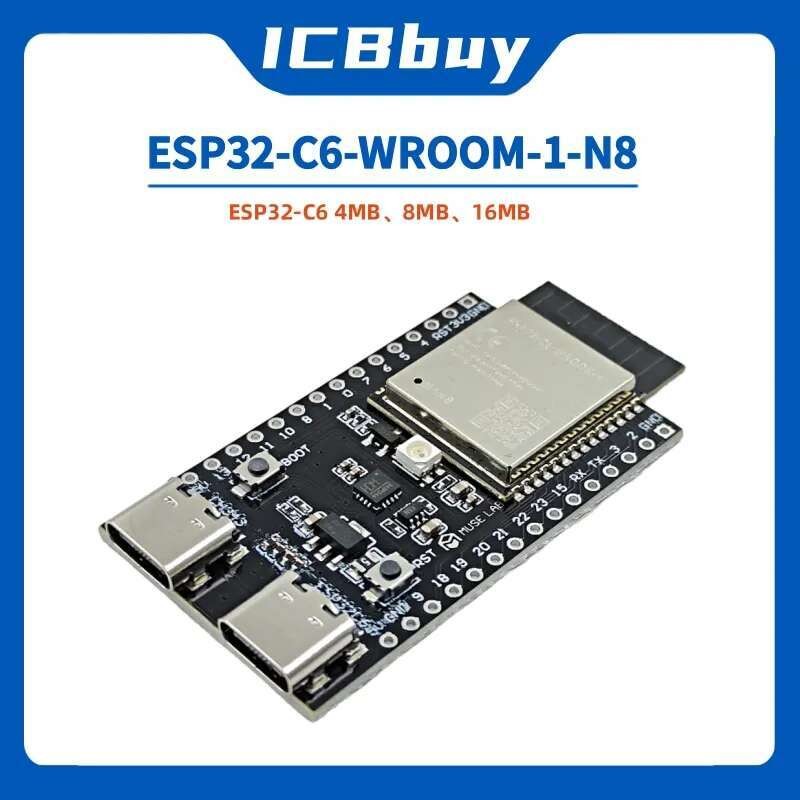 ESP32-C6-N8 บอร์ดพัฒนา ESP32 C6 N8 บอร์ดสาธิต Wi-Fi6 / Bluetooth5 / Zigbee/Thread Core Board ...