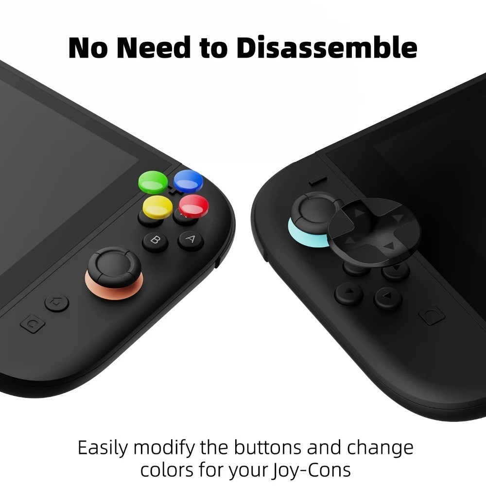 กระโหลกแอนด์โค Thumb Grip ชุดจอยสติ๊กหมวก Thumbstick สําหรับ Nintendo Switch 2 Joycon ...