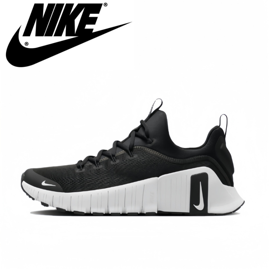 2024 Nike Free Metcon 6 สีดำ（ของแท้ 100 %）รองเท้าผ้าใบ ผู้ชาย ผู้หญิง ...