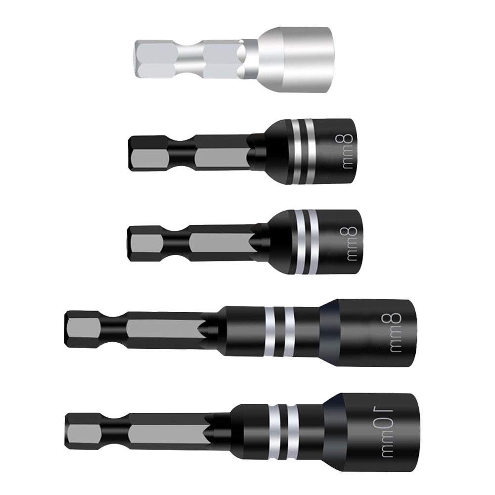 8 มม.น็อตแม่เหล็กไขควงซ็อกเก็ตบิต Hex Shank Driver อะแดปเตอร์ซ็อกเก็ต ...
