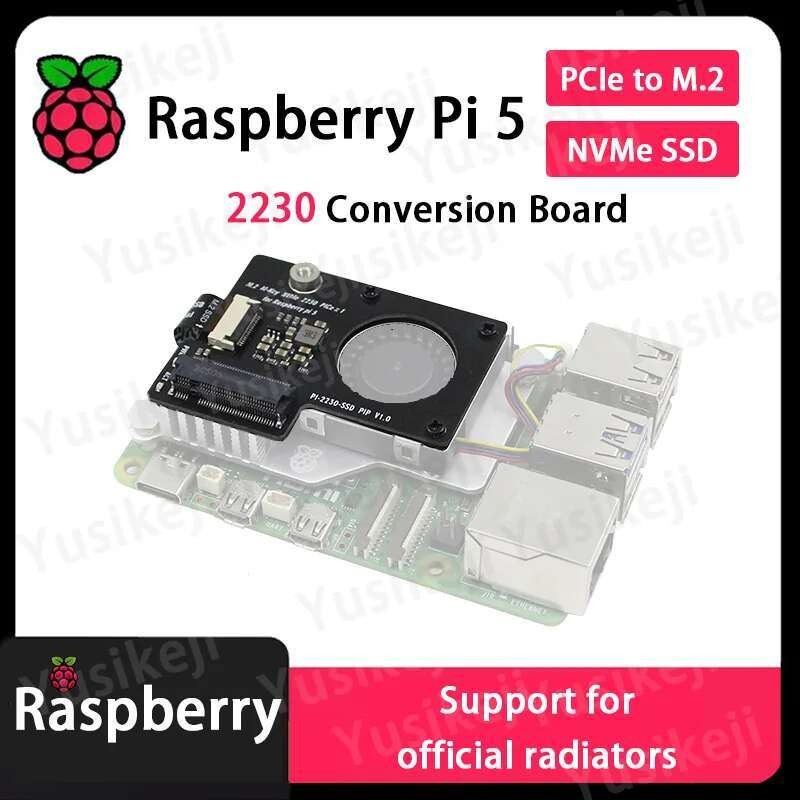 Raspberry Pi 5 NVME SSD PCIE เป็น M.2 SSD 2230 บอร์ดขยายเข้ากันได้กับ ...