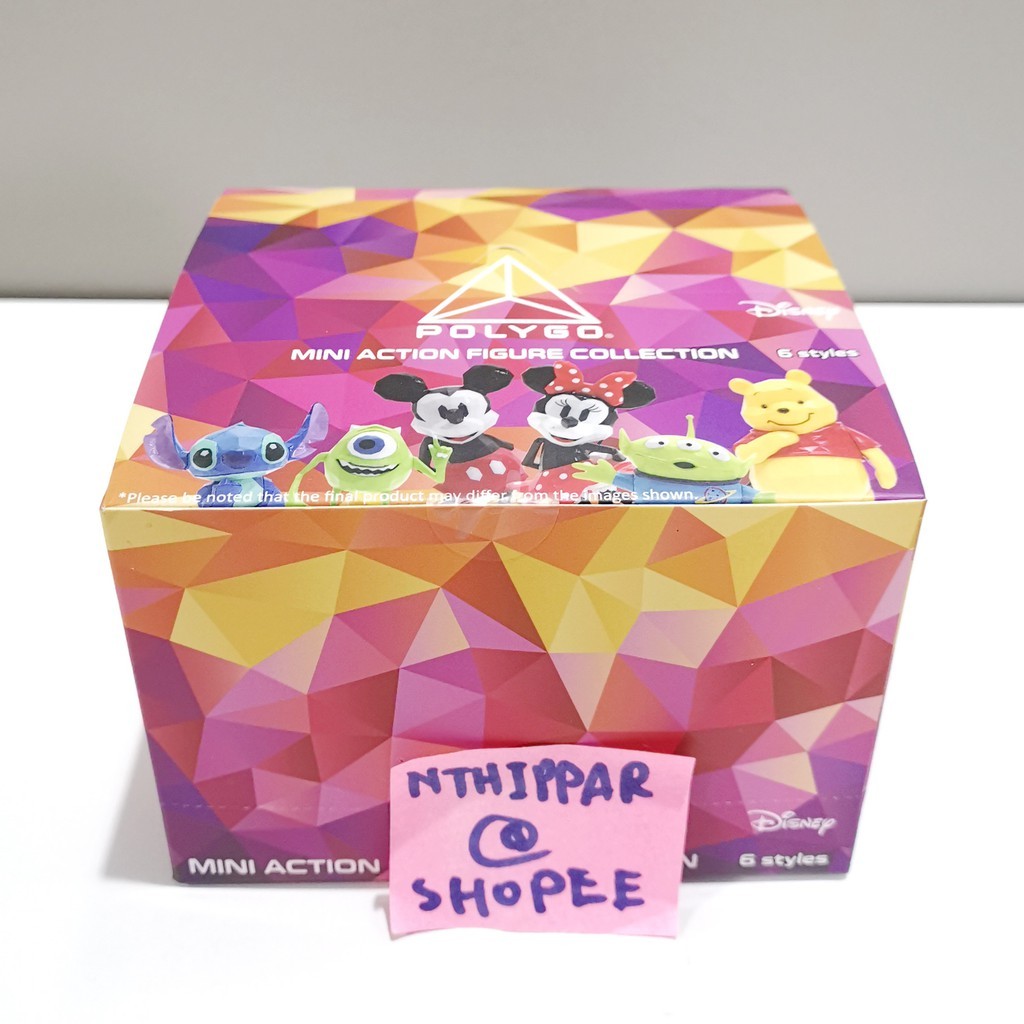 ขาย Polygo Disney ครบ 6 ตัว Mickey Minnie Pooh Stitch Alien Green Man ...
