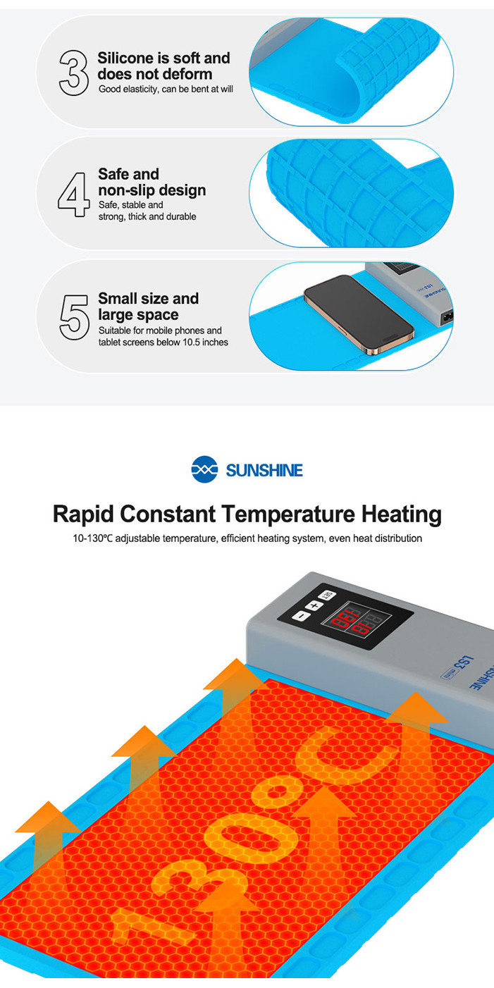 Sunshine LS3 mini LCD Screen Remover พื้นที่ขนาดใหญ่เหมาะสําหรับ ...