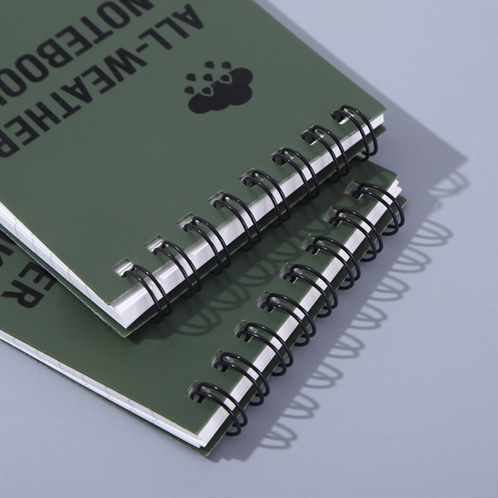 กระเป๋าโน๊ตบุ๊คกันน้ําทุกสภาพอากาศเกลียว Notepad Field Note Pad เขียนฝน ...